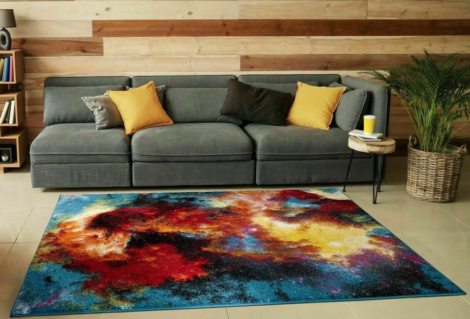 Modern Luxury Multi Craved Premium Quality Area Rugs Soft Thick Anti ...