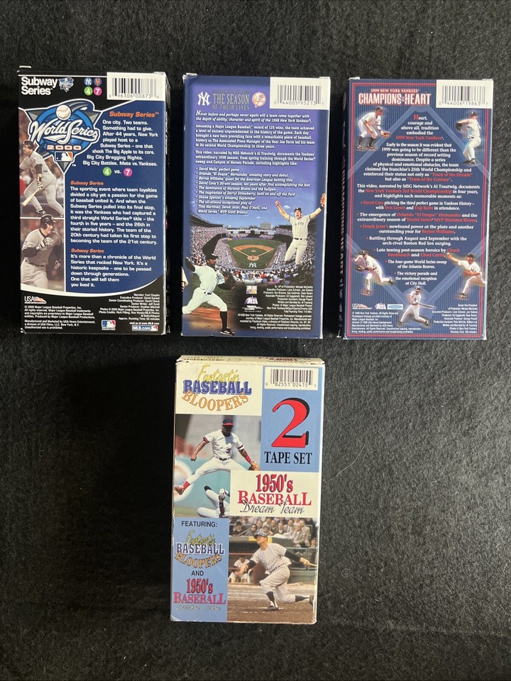 MLB NY Yankees VHS Collection (Pre-Owned) Subway Series, Season Of ...