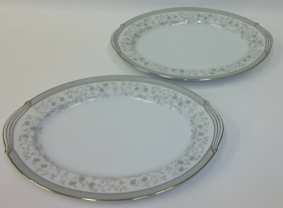 2 Vintage Noritake China Meredith #5918 Oblong Serving Platters MIJ | eBay