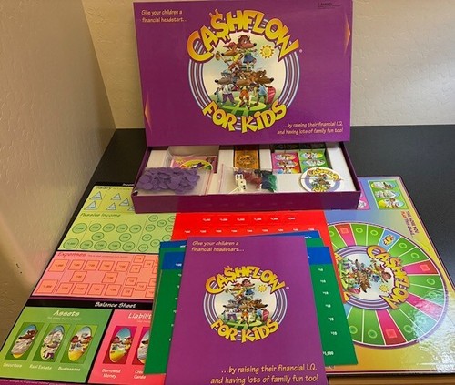 NEW CASHFLOW FOR KIDS Board Game Book & CD Rich Dad Poor Dad Robert ...