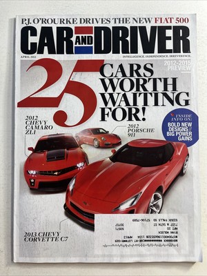 Car & Driver Magazine 2011 Chevrolet Camaro ZL1 Porsche 911 McLaren MP4 ...