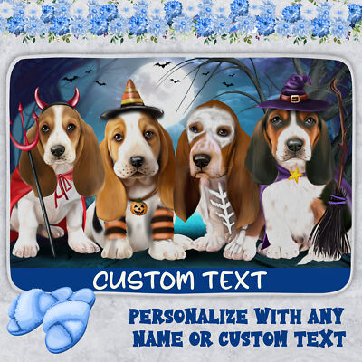 Basset Hound Dog Bath Mat Anti-Slip Pet Personalized Bathroom Rug Mat ...