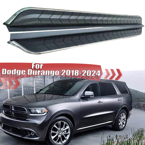 2PCS Running Boards Fits for Dodge Durango 2018-2024 Aluminum Side ...