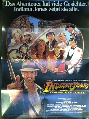 Indiana Jones und der Tempel des Todes - Filmposter A1 84x60cm gefaltet ...