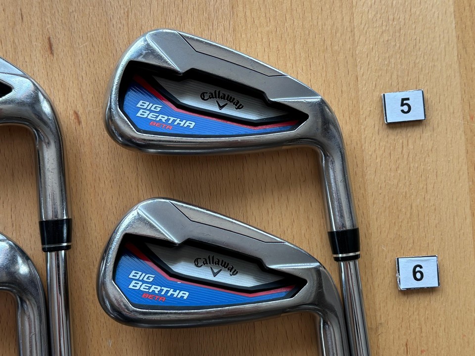 Callaway BIG BERTHA BETA Iron Set 8pcs 5-9,P,A,S GS90 CPT Flex S200 ...