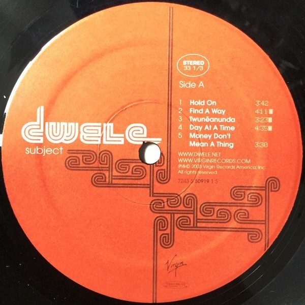 Dwele / Subject 2003 US Original LP Vinyl Virgin Records Neo Soul Album ...