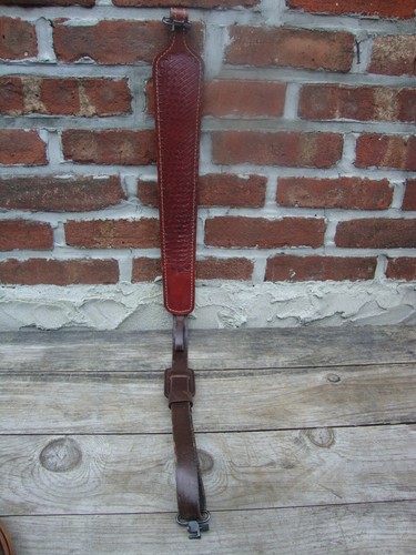 Vintage Pathfinder Tooled Leather Rifle Sling With Quick Detach Swivels ...