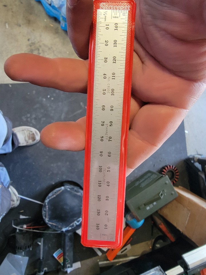 STARRETT C635E-150 Steel Rule,Spring Tempered,150mm,Type 35 2ZUW6 ...