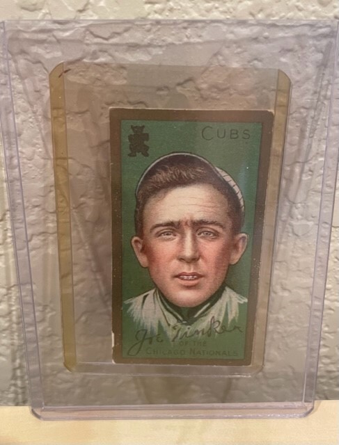 1911 T205 Joe Tinker Gold Border Piedmont Cigarettes Baseball Card PSA ...