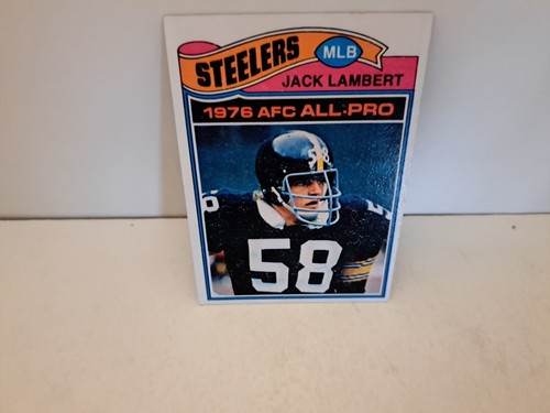 JACK LAMBERT 1977 Topps Card #480 2nd Year PITTSBURGH STEELERS HOF LB ...