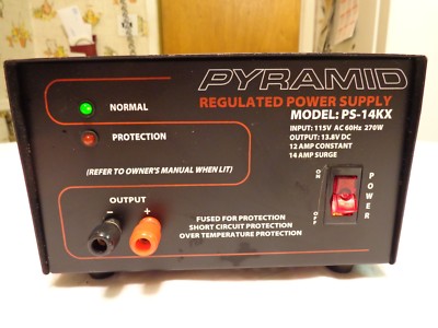 PYRAMID REGULATED POWER SUPPLY MODEL PS-14KX | eBay