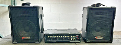 Harbinger HA80 PA System 80w 4 Channel Mixer w/ HA80C Speakers *LOCAL ...