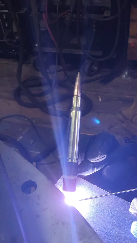 50 Cal BMG Bullet Tig Welding Short Button Back Cap, Tig Welding Tools ...