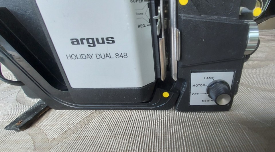 Vintage Argus Movie Projector Holiday Dual 848 - Powers up, works ...