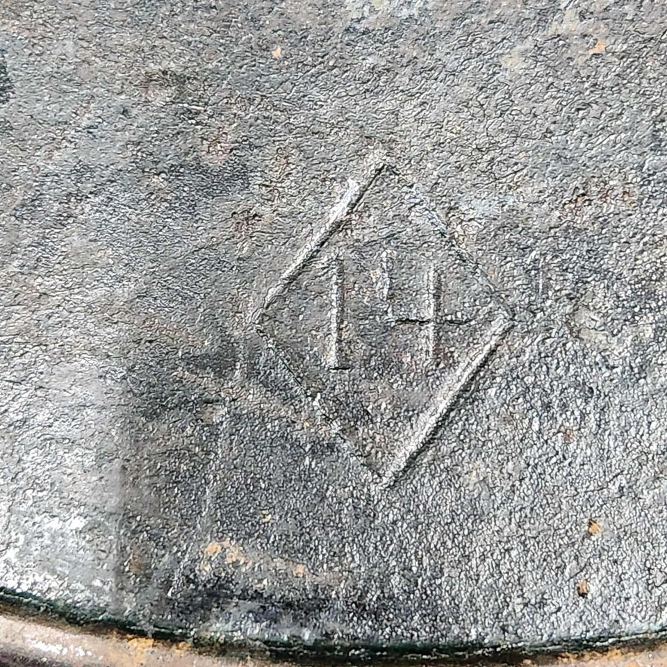 Chicago Hardware Foundry #14 Diamond Logo Cast Iron Skillet 16” No ...