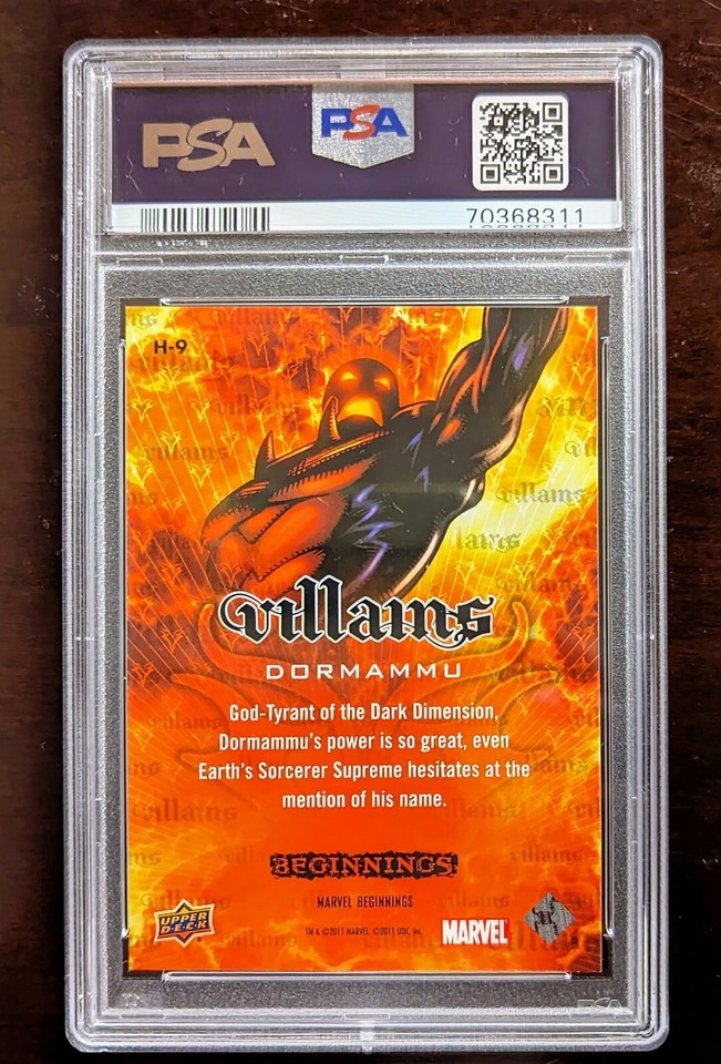 2011 UD Marvel Beginnings Series 1 Villains Hologram Dormammu #H-9 PSA ...