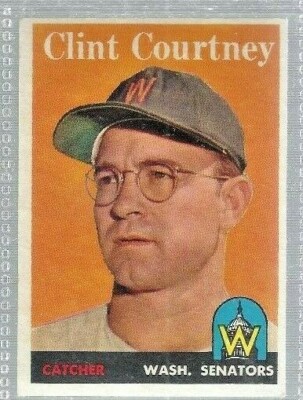 Clint Courtney 1958 Topps ML Baseball Trading Card #92 Senators | eBay