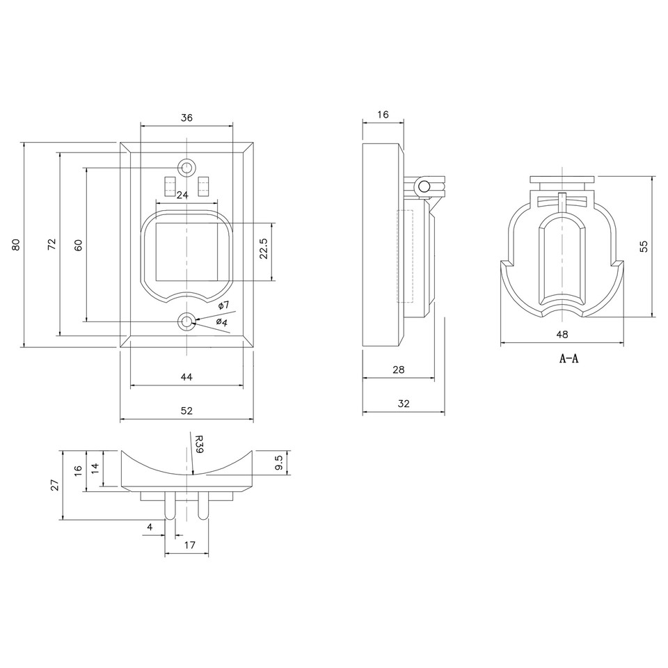 Design House 579722 Outdoor Lamp Post Electrical Outlet - Black | eBay