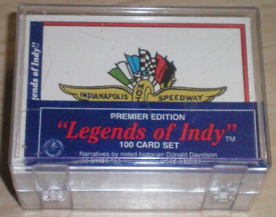 Sealed 1991 Premier Edition Legends of Indy Card Set - Indy 500 100 ...