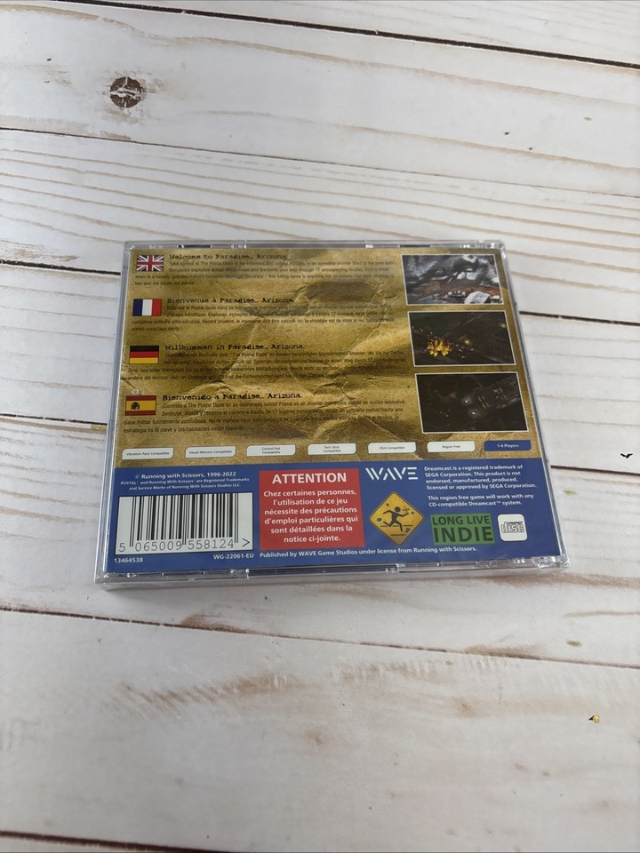 Postal - Sega Dreamcast Wave Games New Factory sealed Region Free US ...