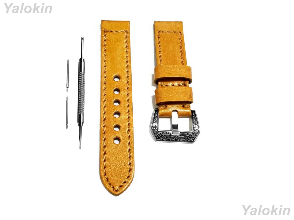 Gold Color Brushed Leather Band Garmin Vivoactive 4 and Forerunner 570 ...