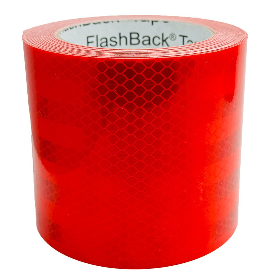 Red Reflective Tape Self-Adhesive Prismatic Reflective Tape Flashback ...