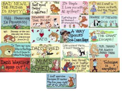 Smiley Signs Novelty Funny humorous Hanging Plaques -Gift Stocking ...