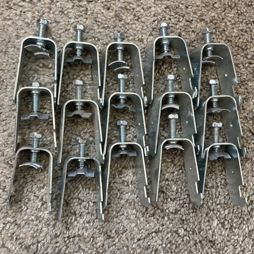 Caddy Lot of 15 Qty Strut Clamp Clips SCH12 | 3/4" EMT or 1/2" Rigid to ...