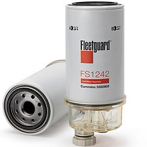 FLEETGUARD FS1242B - FILTER-FUEL WATER SEPARATOR WITH BOWL FS1242 | eBay