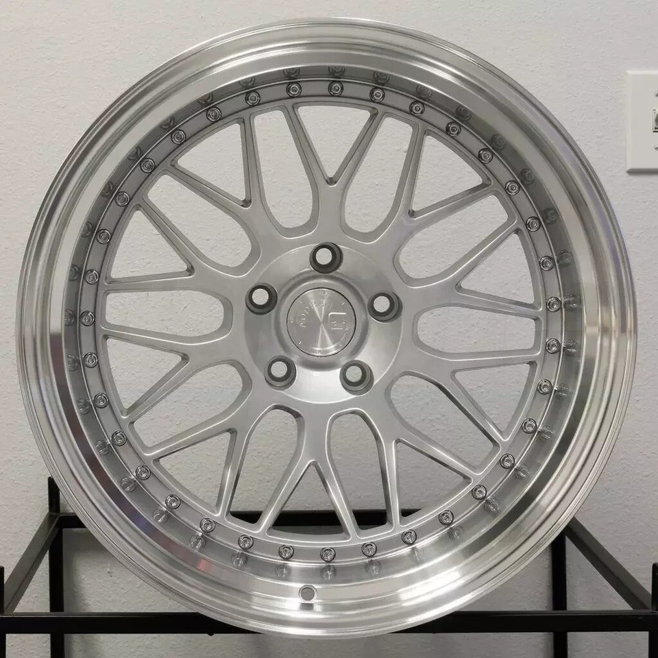 19x9.5 Aodhan AH02 AH2 5x112 +35 Silver 19" Wheels Rims Set(4) 66.6 | eBay