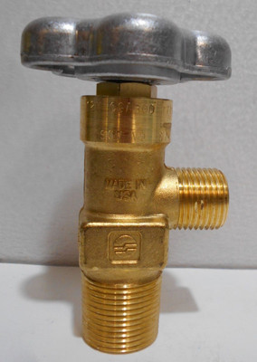 Sherwood Acetylene Tank Valve CGA 300, 3/4 NGT, No Safety, Handwheel ...