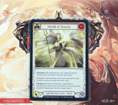 Flesh And Blood Herald of Tenacity (1) Standard Unlimited MON023 ...