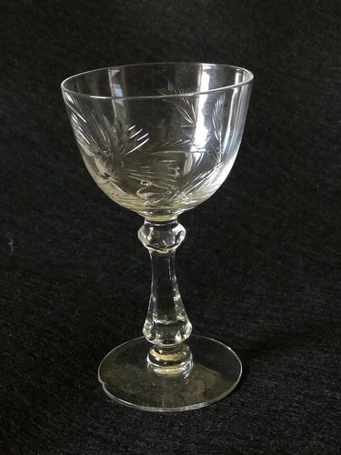 Cambridge Rose Cut Crystal Cocktail Glass Cut 1074, 3700 | eBay