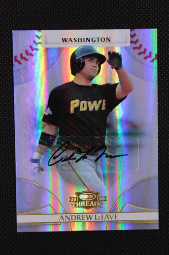 Andrew LeFave 2008 Donruss Threads Signatures AUTO /975 Washington ...