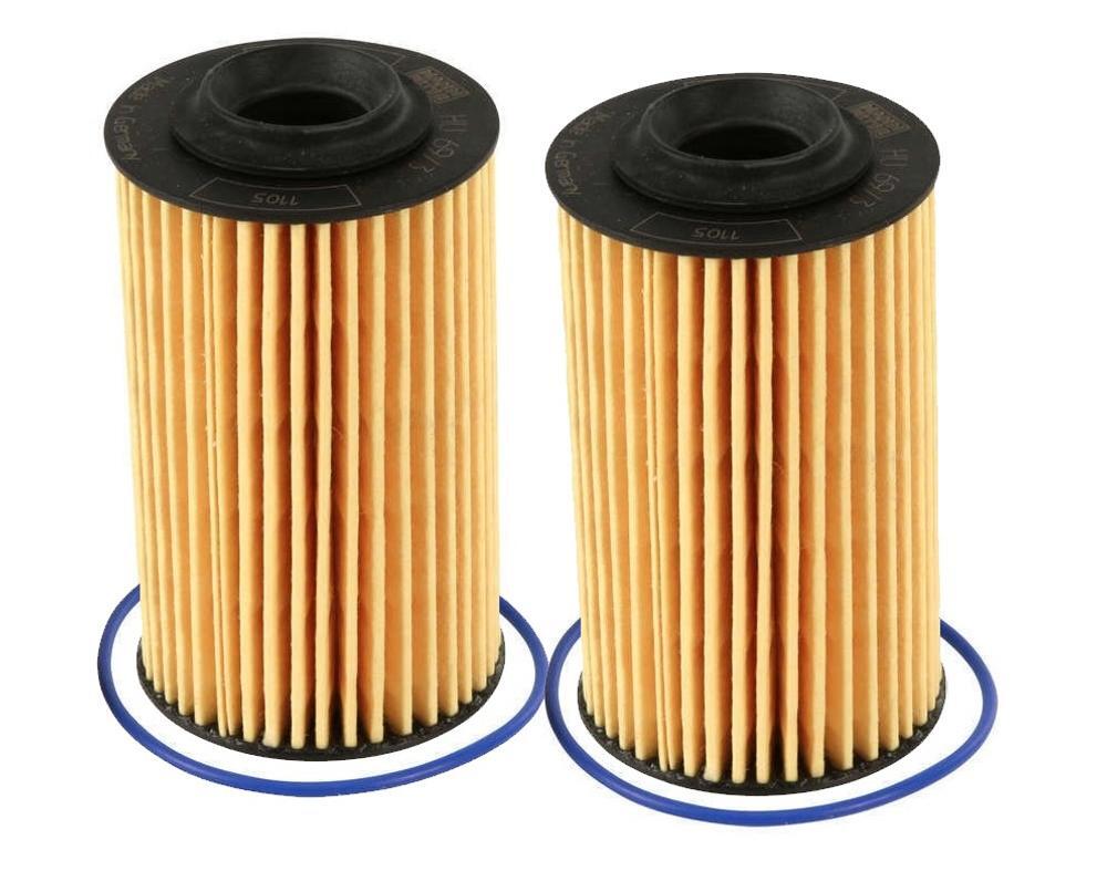 Pair Set of 2 Mann Oil Filter Kit for Cadillac ATS CTS Chevy GMC Saab ...
