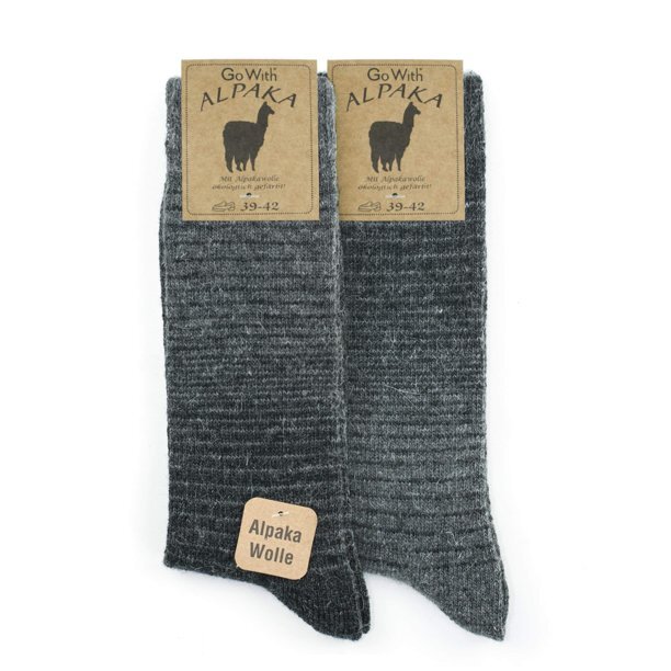 Alpaca Thermal Wool Socks for Women and Men - 2 PAIRS - Thick Knitted ...