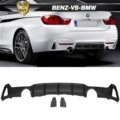 2014-2020 BMW 435i 440i xDrive Rear Bumper Diffuser Dual Single Exhaust ...