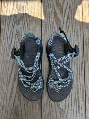 Chaco ZX/2 Classic Double Strap Sandals Teal Blue Womens Size 7 | eBay