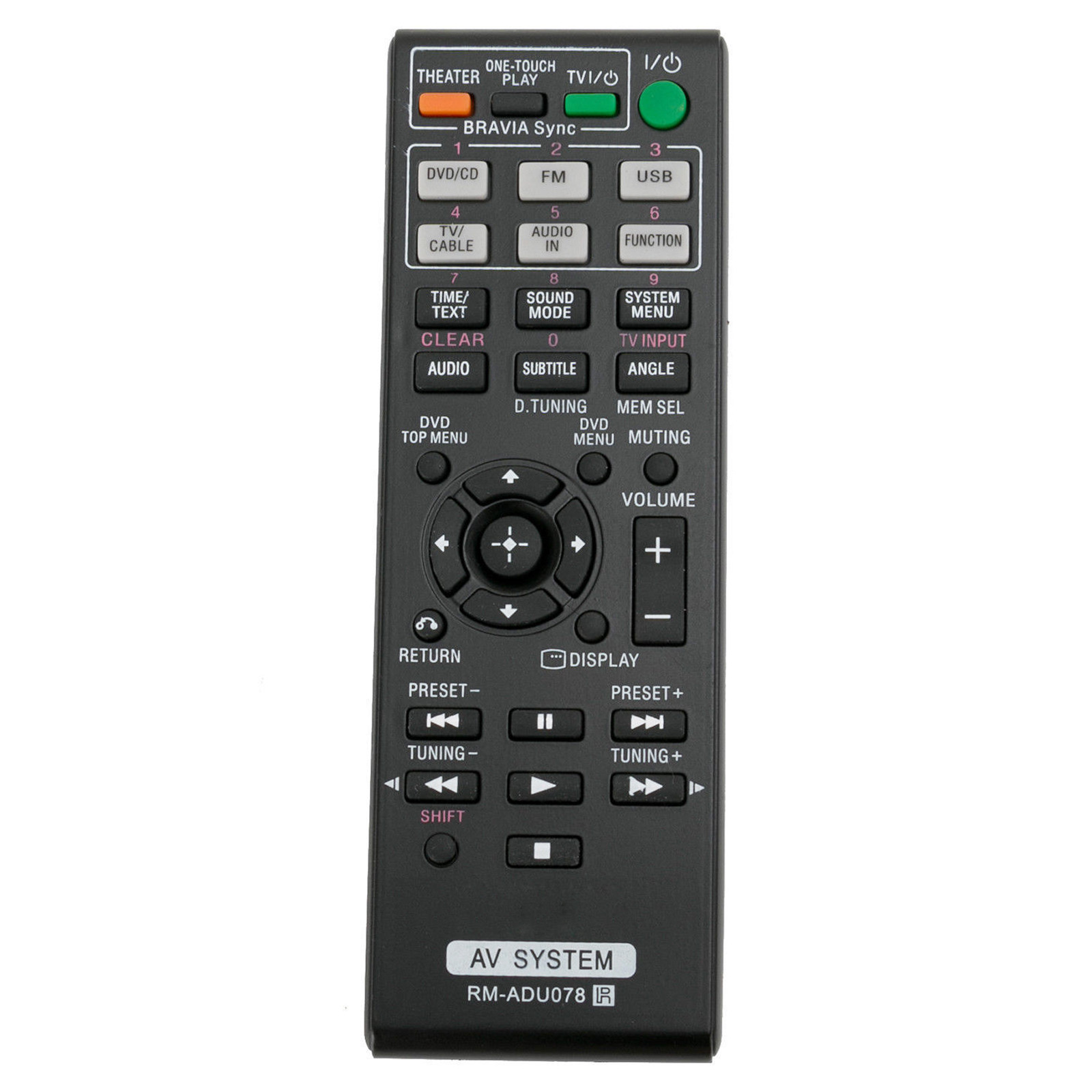 New RM-ADU078 Remote Control for Sony HCD-DZ610 DAV-DZ170 DAV-DZ171 DAV ...