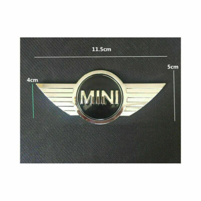 Mini Cooper S Badge Logo Front Boot Bonnet Silver Metal Emblem One ...