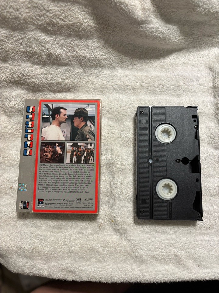 Stripes (VHS, 1985) Bill Murray John Candy Harold Ramis Ivan Reitman ...