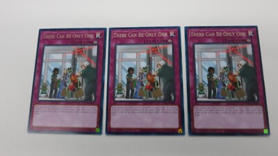 3x THERE CAN BE ONLY ONE VASM-EN015 1ST EDITION RARE YUGIOH PACK FRESH ...