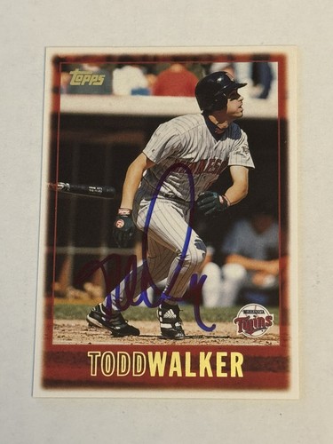 Todd Walker 1997 Topps Authentic Signed Autograph Auto Card Minnesota ...