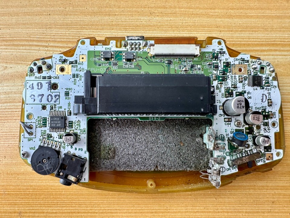 Nintendo Gameboy Advance AGB001 Orange Handheld Motherboard Unit Parts ...