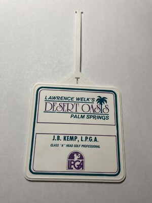 Vintage Rare Desert Oasis Golf Bag Tag - Palm Springs, California - A ...