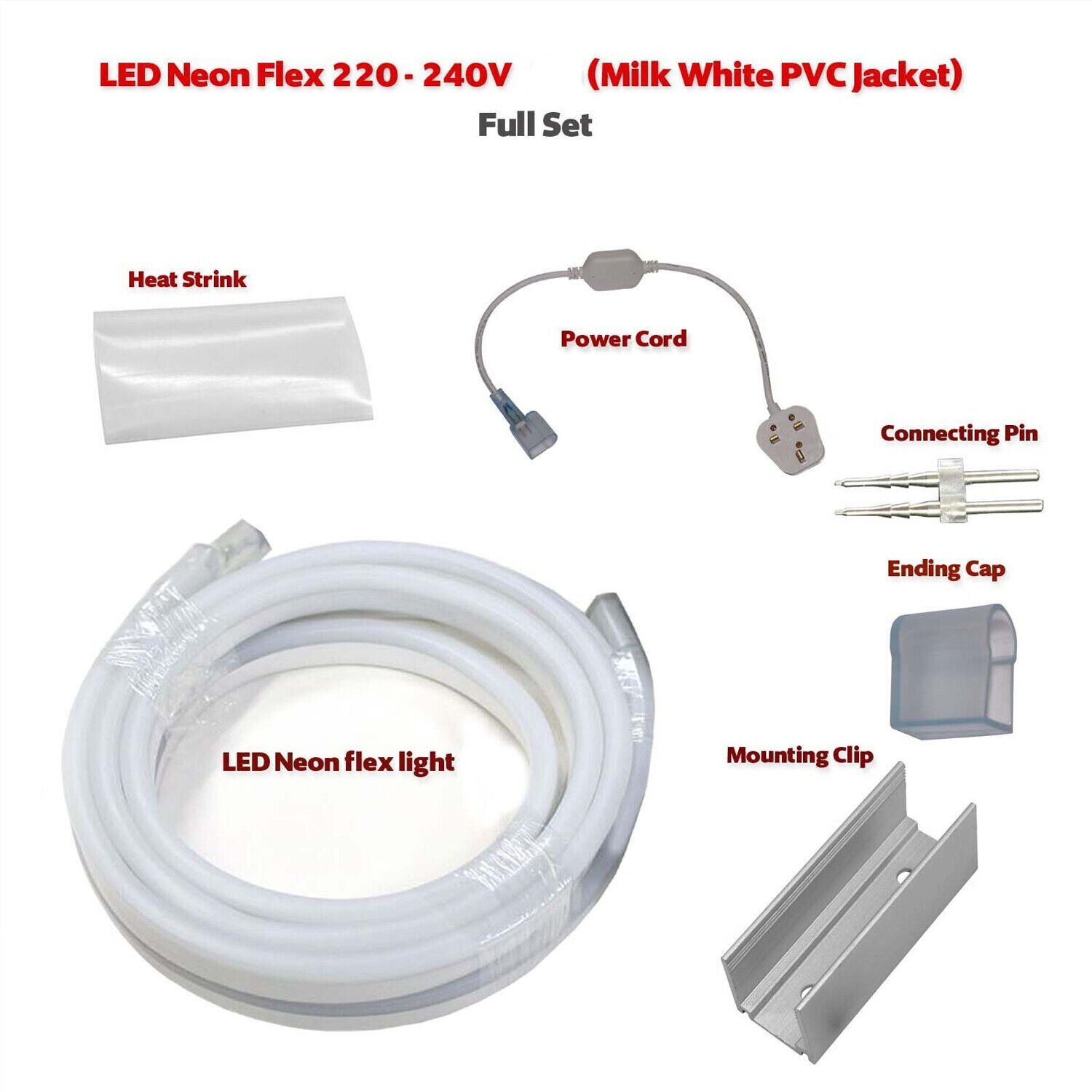 LED Strip Neon Flex Rope Light Waterproof Flexible Outdoor Lighting ...