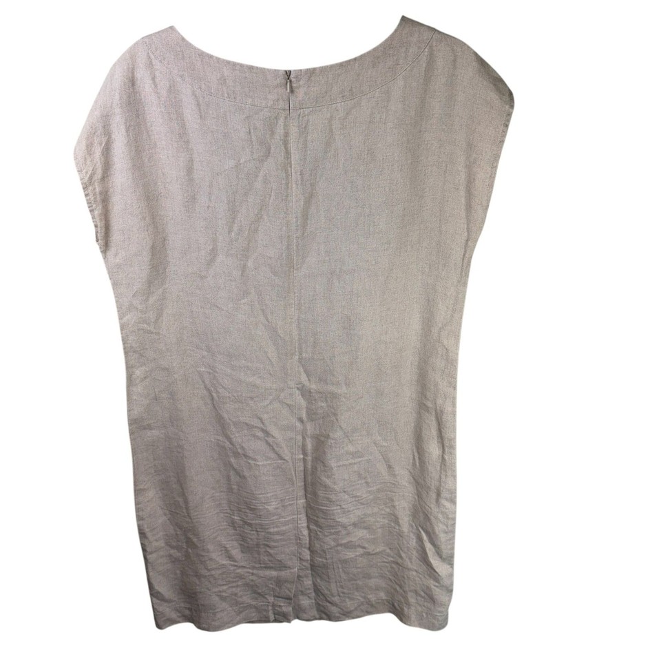 J Jill Love Linen Mini Linen Dress size S Tan Beige | eBay