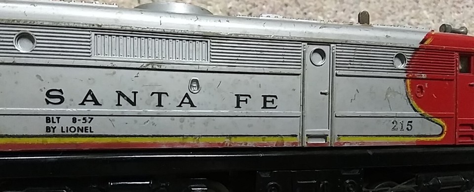 LIONEL - #215 SANTA FE ALCO DIESEL AA UNIT - 1965 - NO BOX | eBay