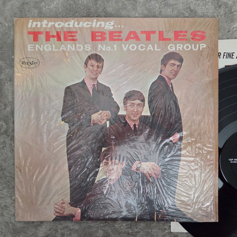 Beatles RARE 1964 INTRODUCING THE BEATLES VER 2 MONO LP ALL BLACK ...