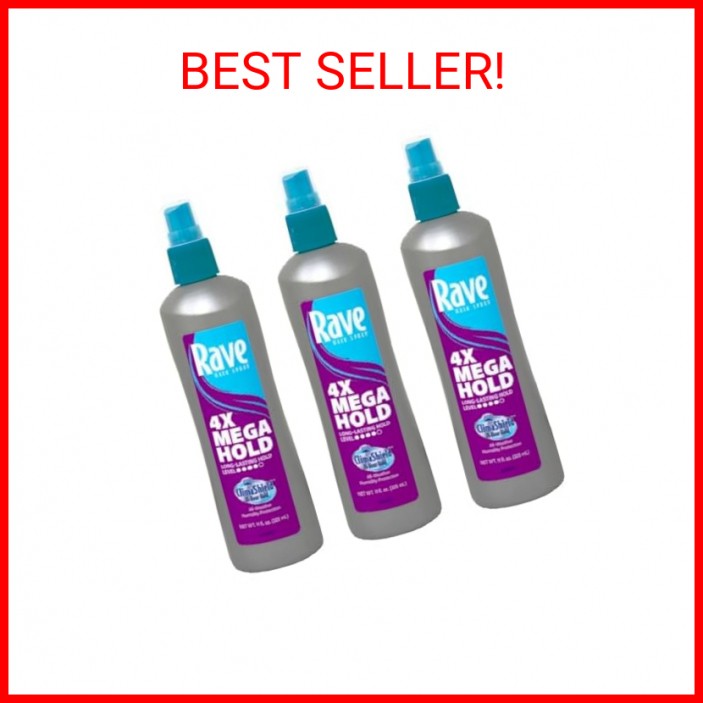3 pack of Rave 4x Mega Unscented Pump Hairspray, 11 fl oz | eBay